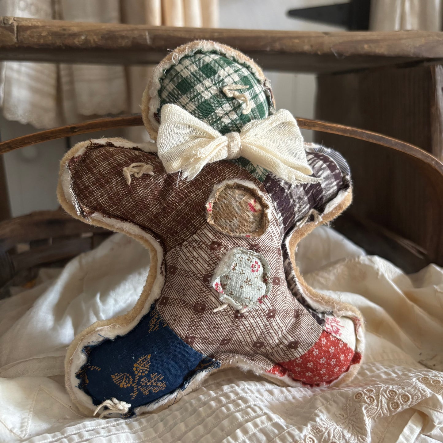 Antique quilt small gingerbread man – The Halsey Homestead
