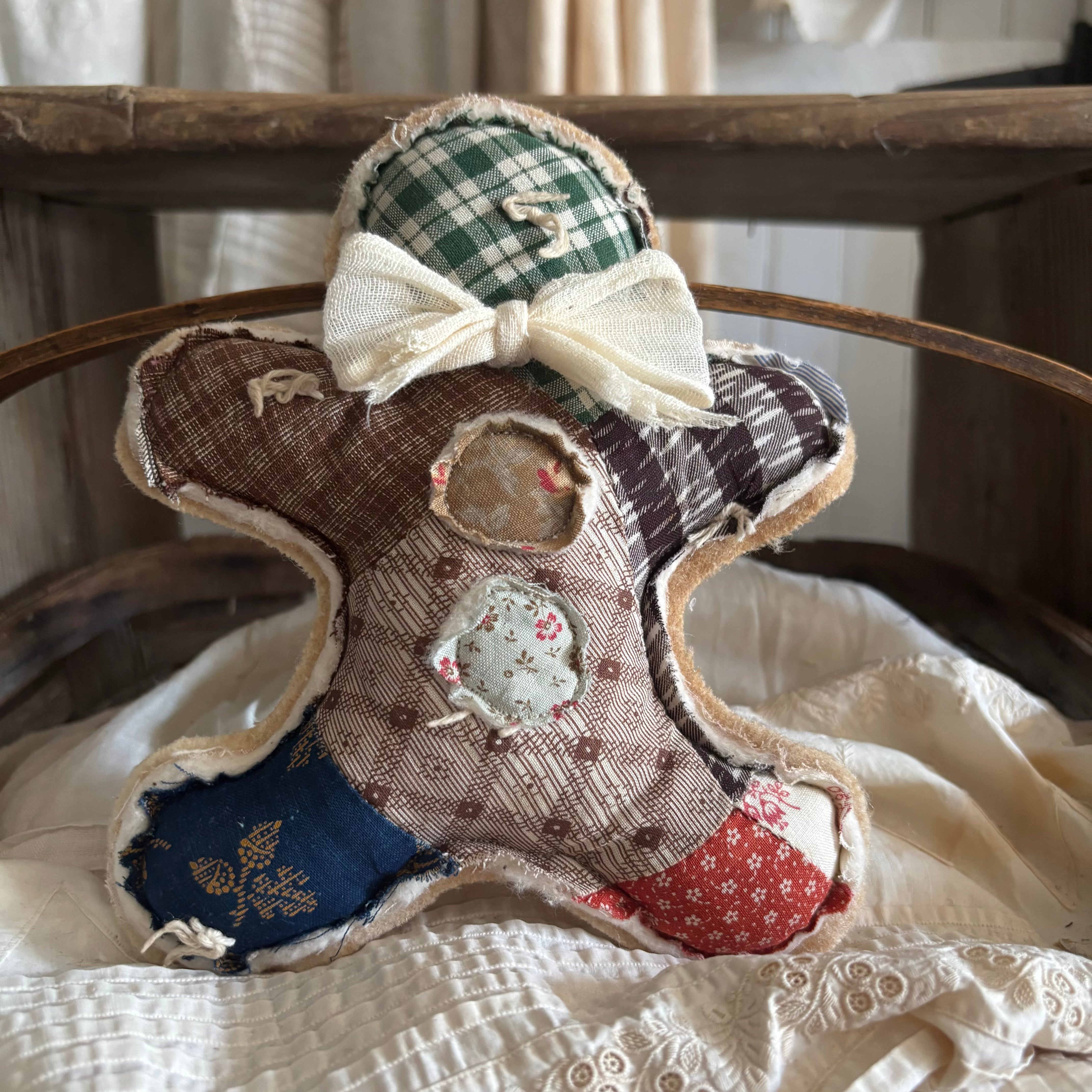 Antique quilt small gingerbread man – The Halsey Homestead